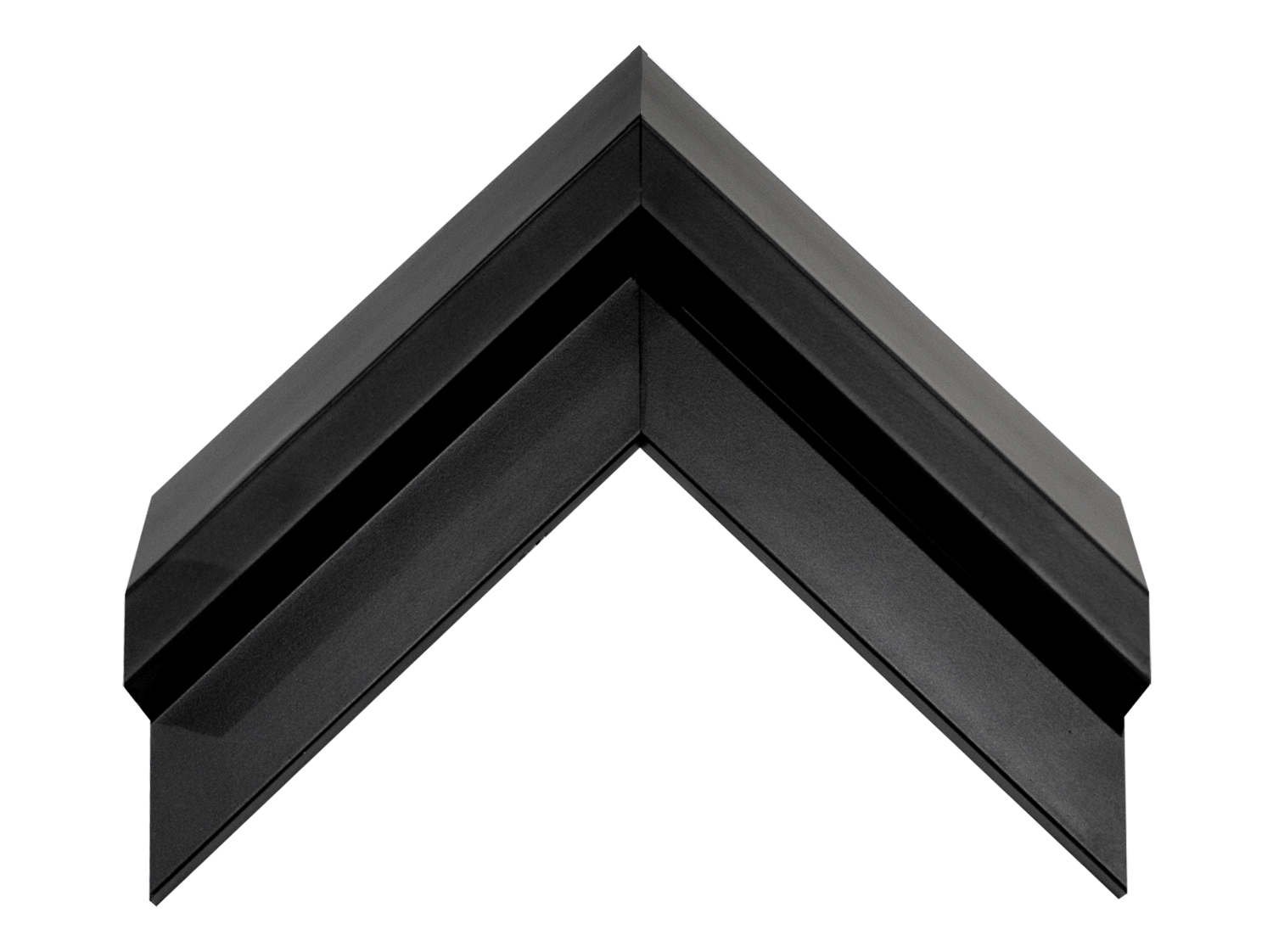 UFP Wood Moulding - 2" X 1/2" Matte Black Floater Frame G-P2020