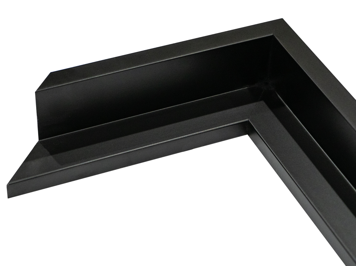 UFP Wood Moulding - 2" X 1/2" Matte Black Floater Frame G-P2020