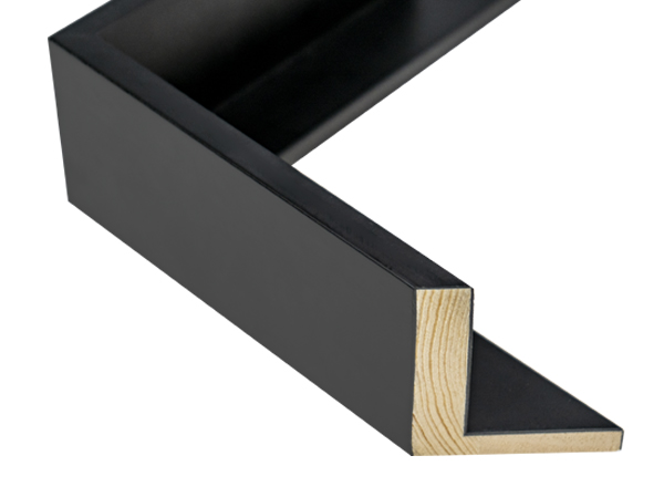 Studio Moulding - 2 5/8" H Matte Black Floater G-20101